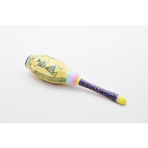 Buy Papier Mache Rattle (Oval) | Handcrafted | Ecohoy